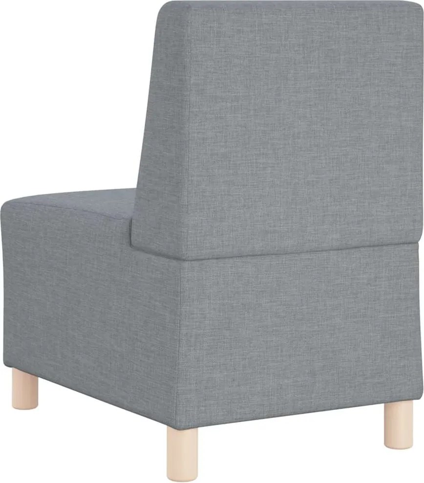 Modulová sedačka bez opěradel 3 ks Světle šedá textil 3399792