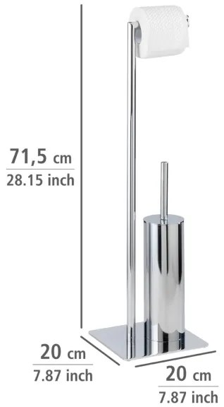 WENKO 18562100 - WC štětka RECCO 20x71,5 cm lesk. chrom