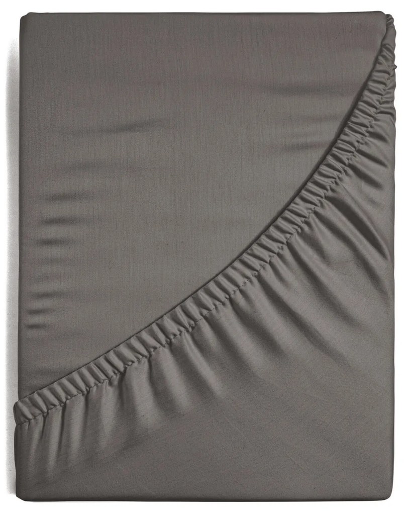 MAKOSATENOVÉ PROSTĚRADLO NOVA S GUMIČKOU 200X220 CM, VÝŠKA 30 CM ŠEDÁ