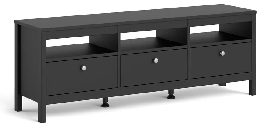 Černý TV stolek 151x54 cm Madrid – Tvilum