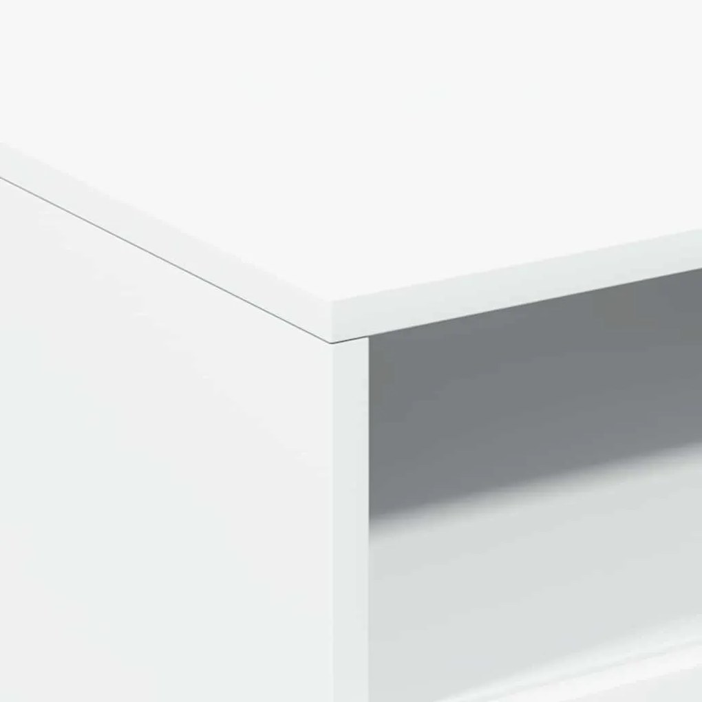 Konferenční Stolek S Led Osvětlením Bílý 50 X 49 X 40 Cm