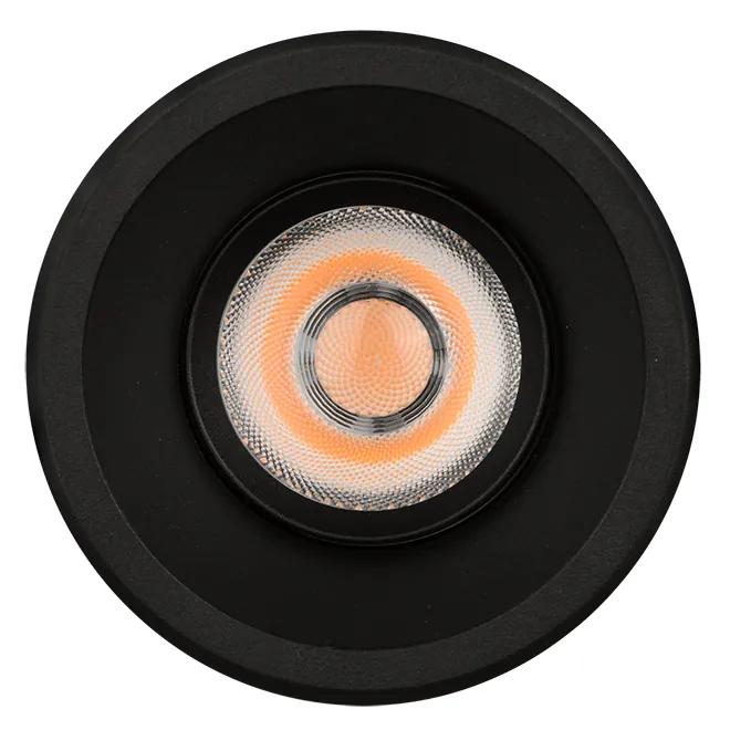 ACB Iluminacion Zapuštěné LED bodové svítidlo MOVE, ⌀ 85 mm, 12W, CRI90 Barva: Černá, Teplota světla: 3000K - teplá bílá, Stmívání: ON/OFF