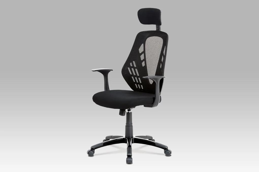 Artium Kancelářská židle, houpací mech., černá, plastový kříž -  KA-K105 BK
