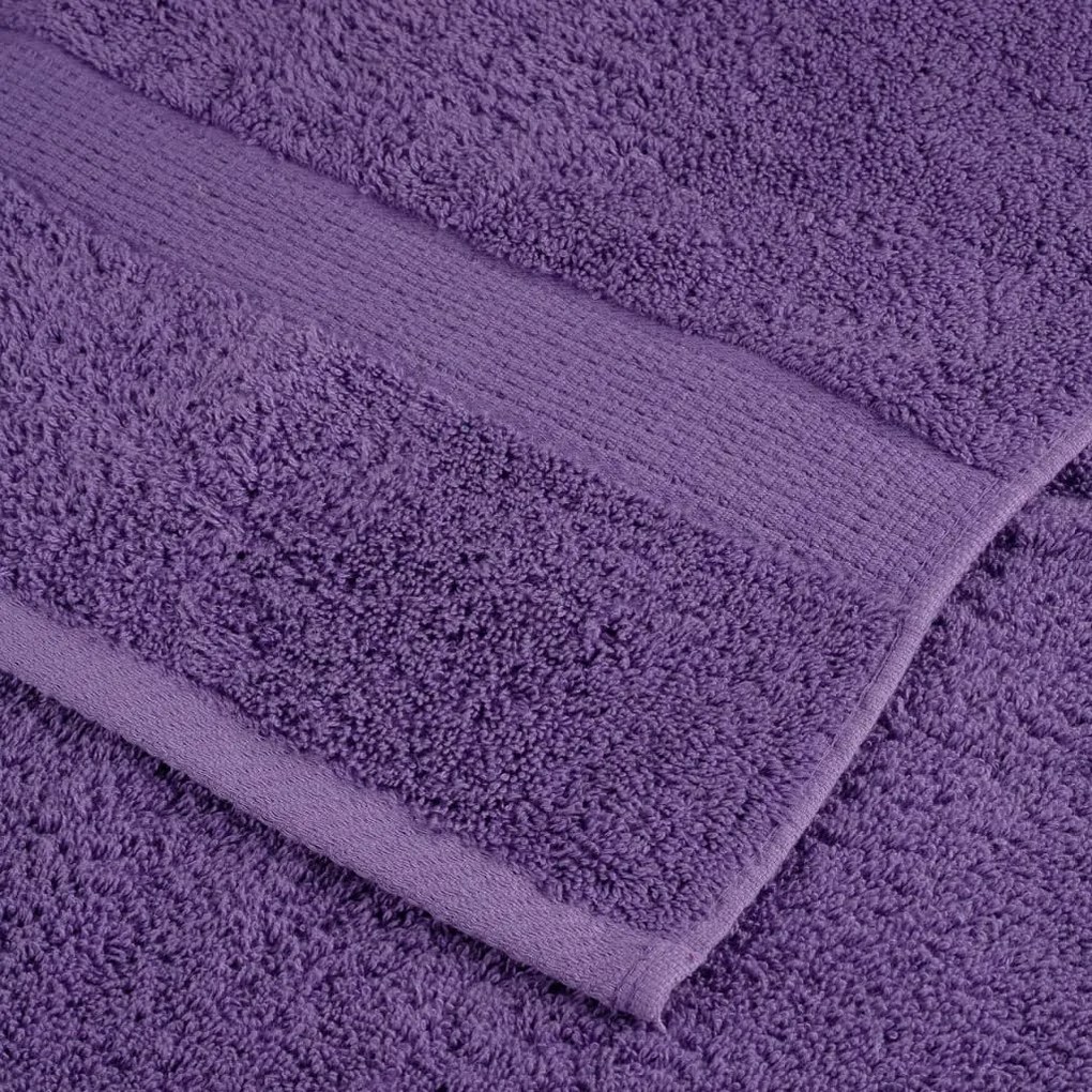 Premium ručníky SOLUND 4 ks fialové 30 x 50 cm 600 g/m² 137351