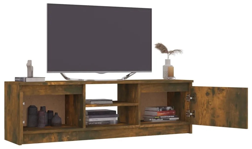 TV skříňka kouřový dub 120 x 30 x 35,5 cm kompozitní dřevo