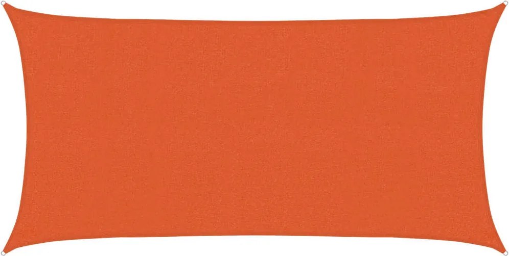 Stínící plachta 160 g/m² oranžová 2,5 x 4,5 m HDPE 311675