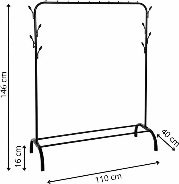 Věšák na oblečení SPRINGOS HA7456
