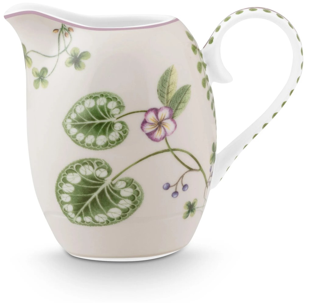 Pip Studio Lily & Lotus mlékovka 250ml, bílá
