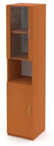 Kancelářský skříň Economics prosklená levá - výška 180 cm - CC161LS - 3D3413