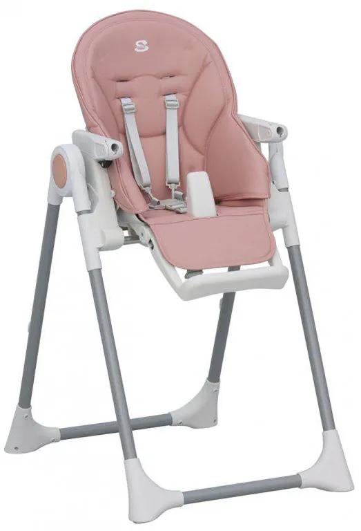 Scarlett Jídelní židlička Rosa Růžová
