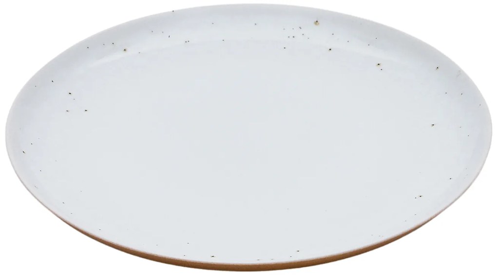 Bílý keramický talíř Kave Home Publia 27,5 cm