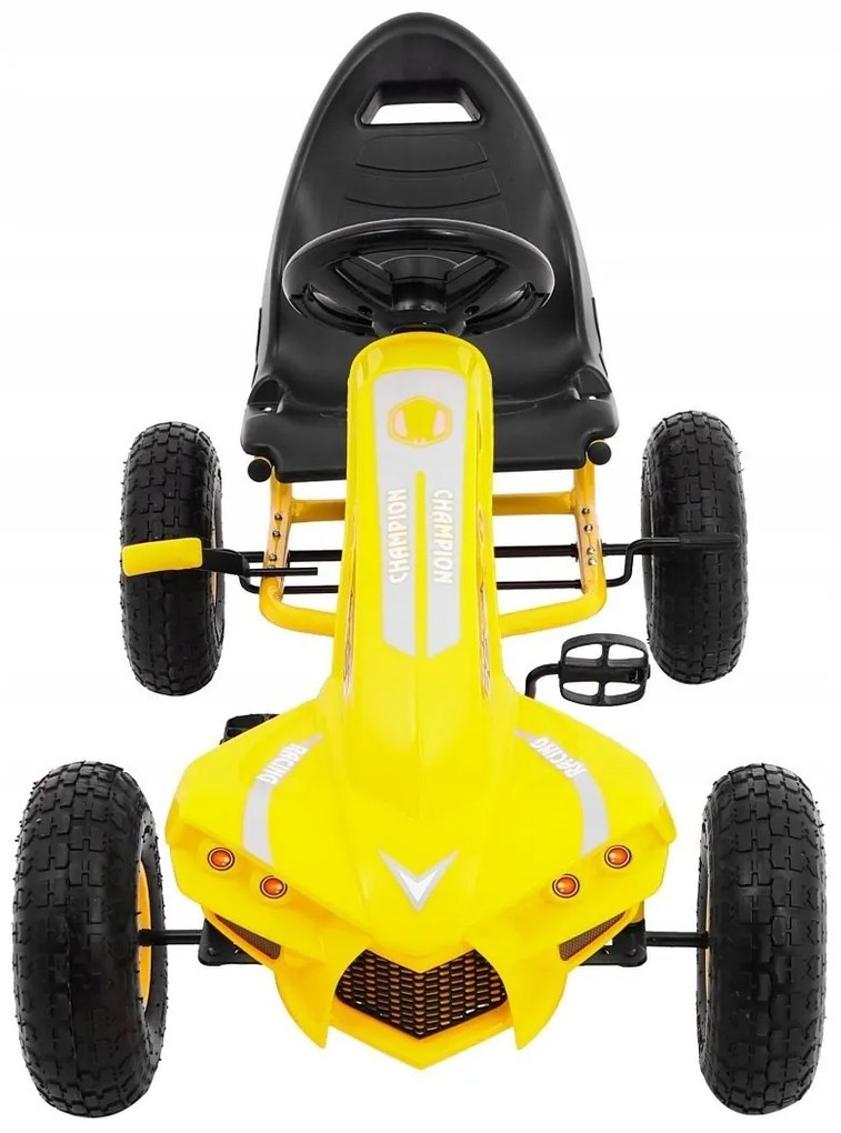 RKToys Dětská motokára Gokart Champion Žlutá