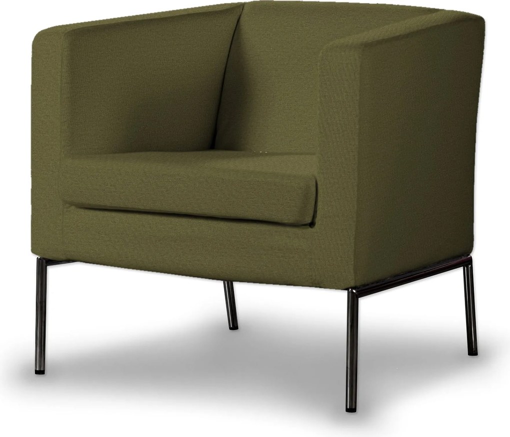 Potah na křeslo IKEA Klappsta barva zelená látka pletený vzor