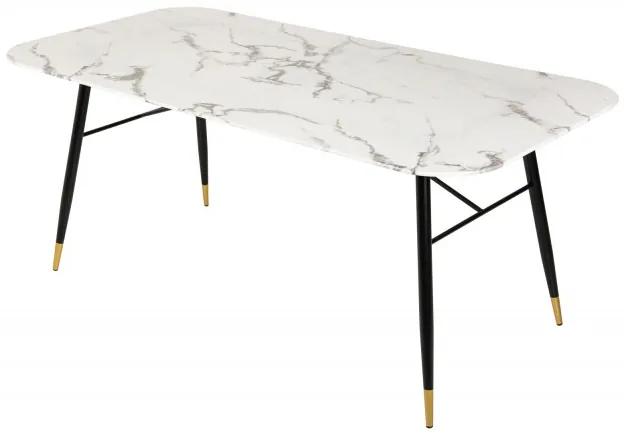 Noble Home Černobílý jídelní stůl Paris 140 cm