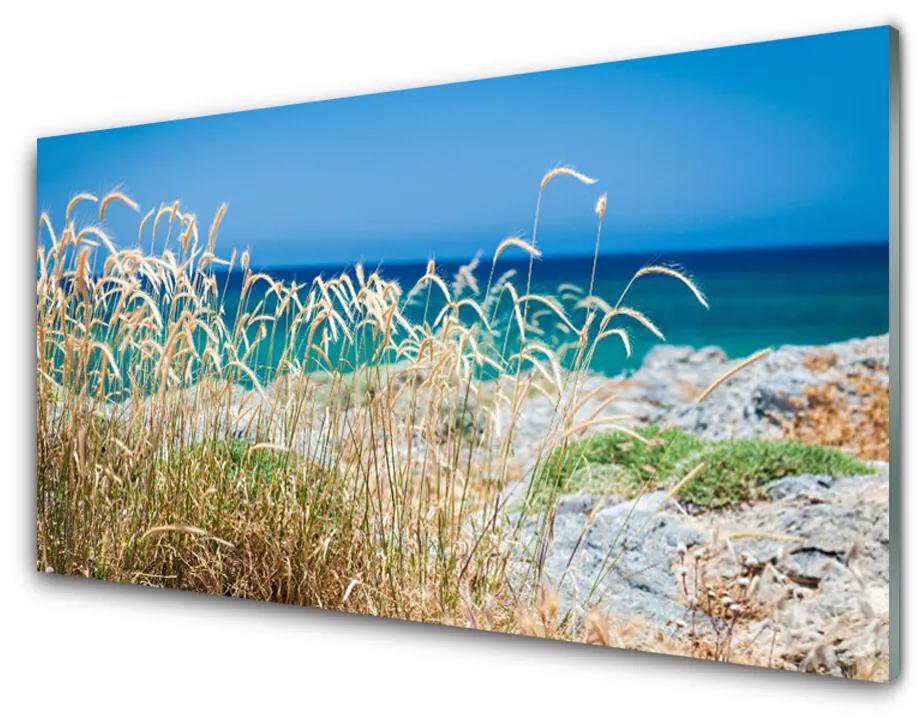 Kuchyňský skleněný panel Pláž Krajina 140x70 cm