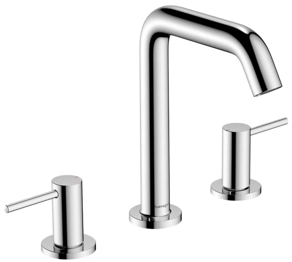 Hansgrohe Tecturis S - Umyvadlová baterie s výpustí Push-Open, 3-otvorová instalace, EcoSmart, chrom 73330000