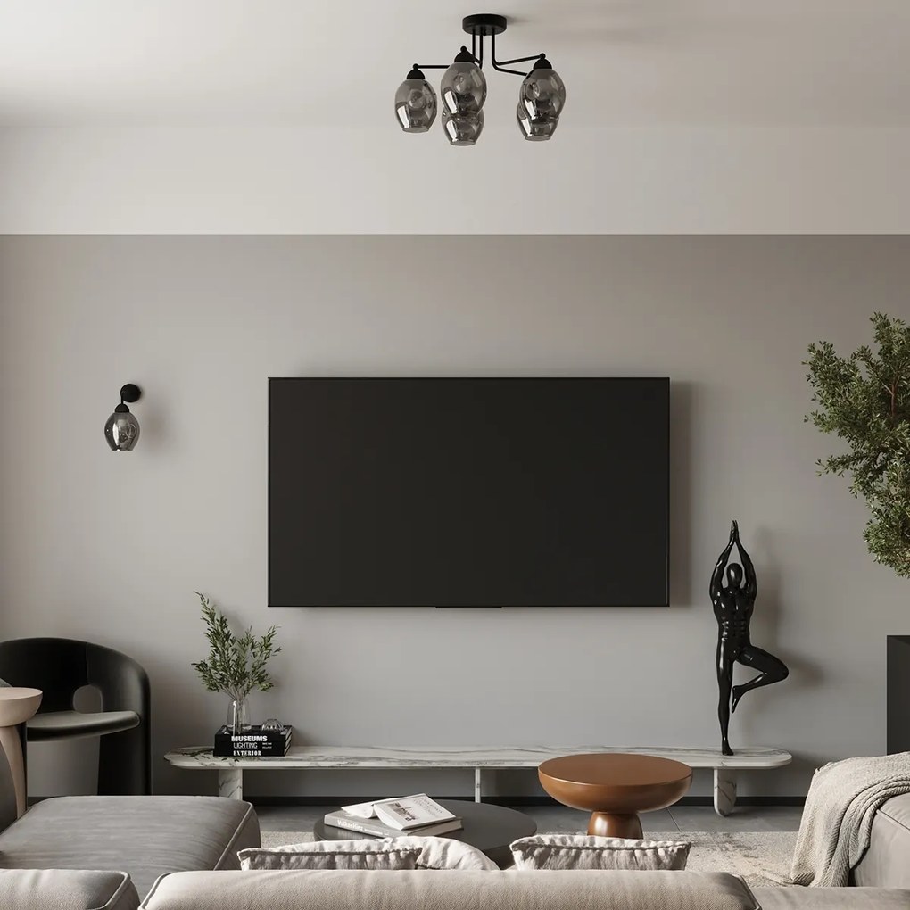 Sollux Lighting Lustr FILLAN 5 černý