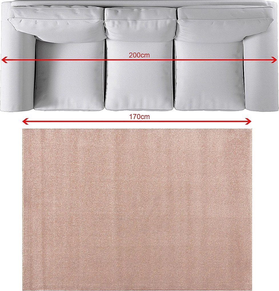 Koberec Sevilla dusty rose 120x170 cm