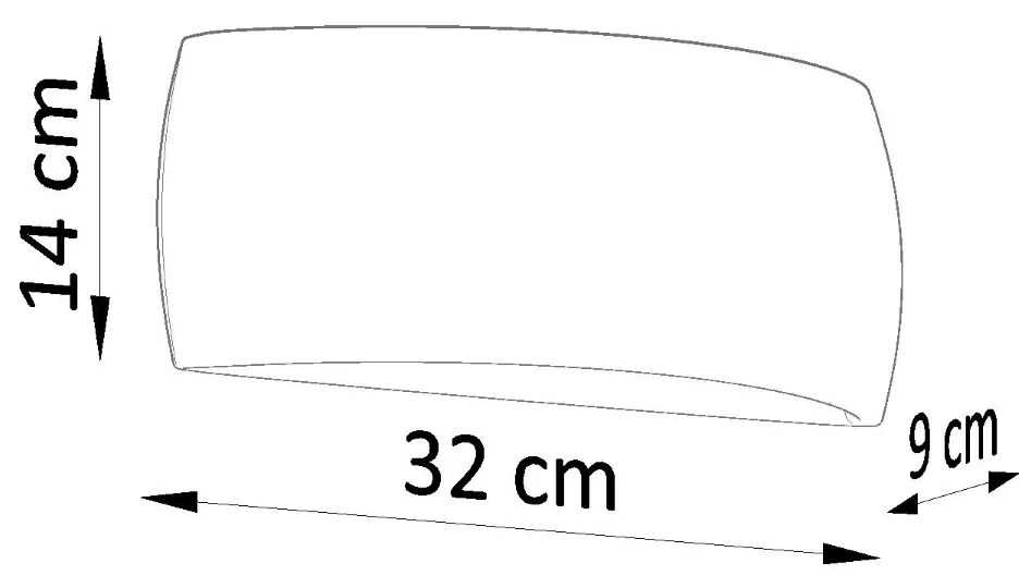 Sollux Lighting Nástěnné keramické svítidlo PONTIUS Černá