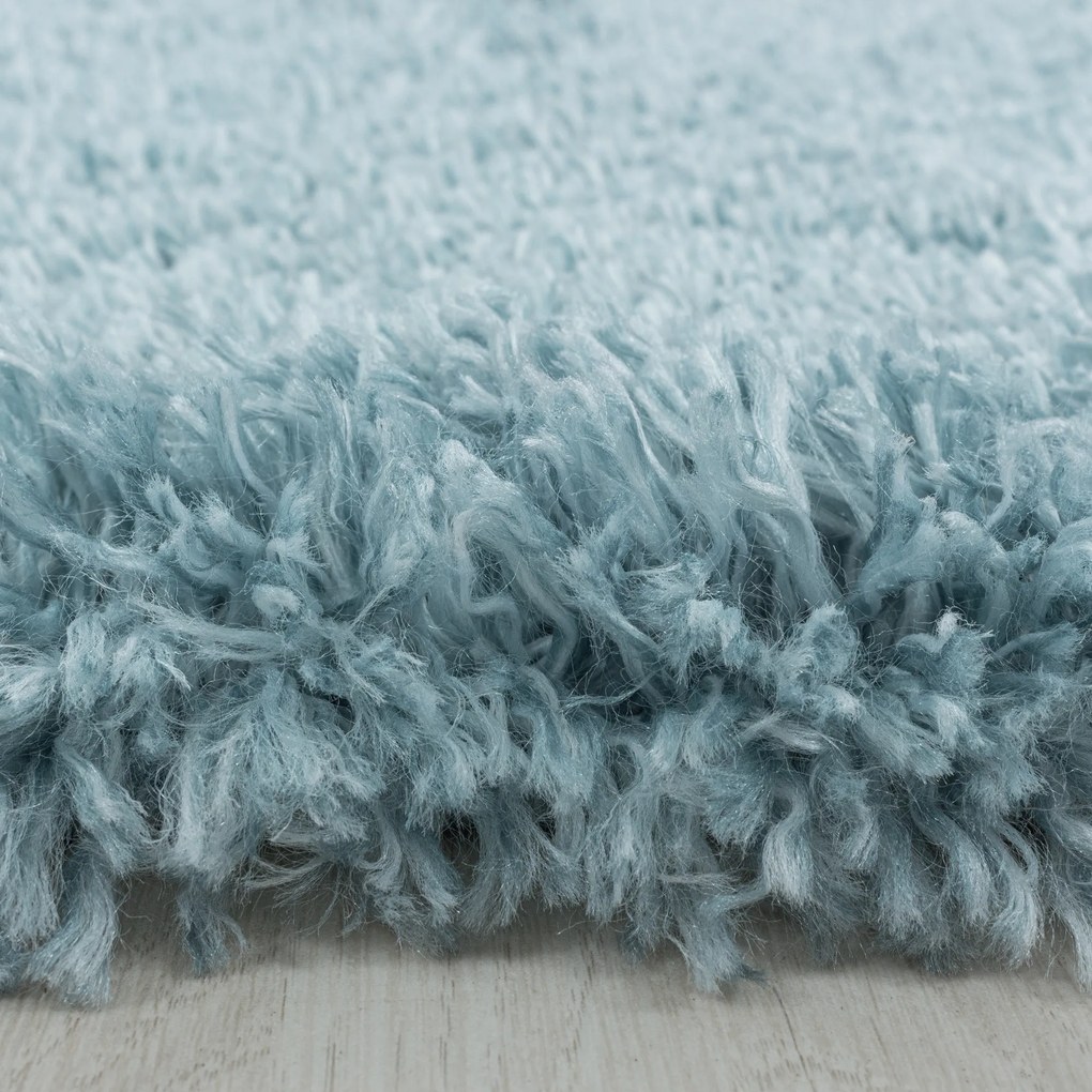 Ayyildiz Kusový koberec FLUFFY 3500, kulatý, Modrá Rozměr koberce: 120 cm KRUH
