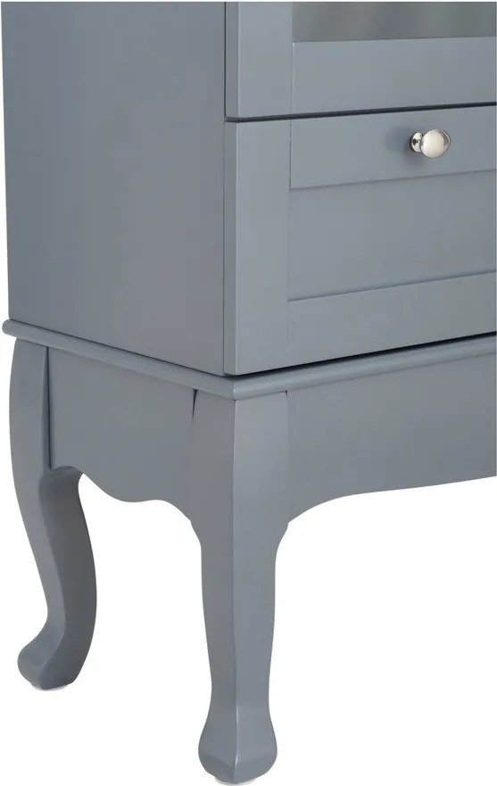 Šedá závěsná vitrína z MDF 85x170,5x35 cm Prato – Ellos Home
