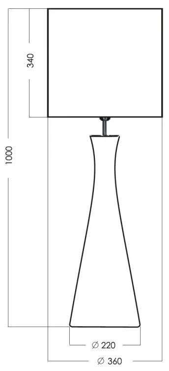 4concepts Designová stolní lampa CHIANTI GREEN