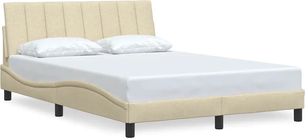 Rám postele bez matrace Hanko krémový 120 x 200 cm textil 3310382