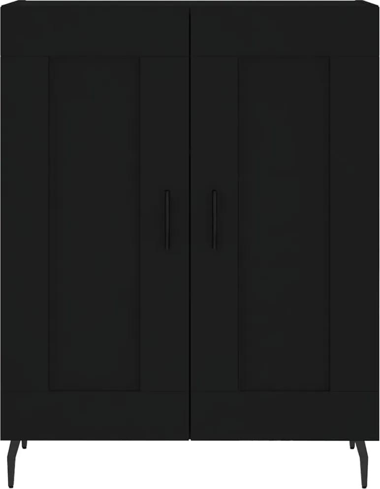 vidaXL Skříň highboard 69,5 x 34 x 180 cm kompozitní dřevo [3199698] Barva: bílá s vysokým leskem