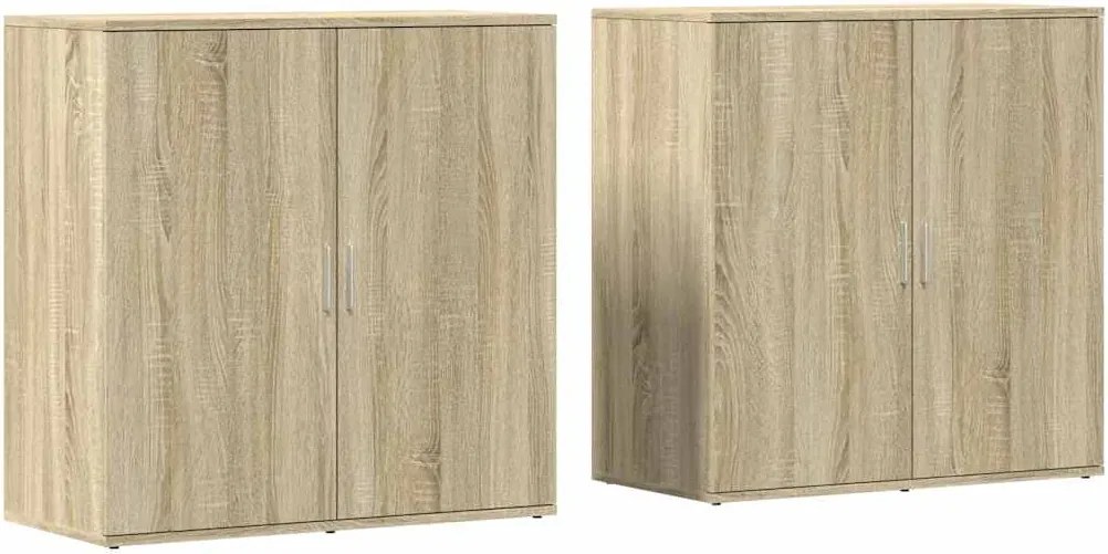 Příborníky 2 ks dub sonoma 79 x 38 x 80 cm kompozitní dřevo 3276604