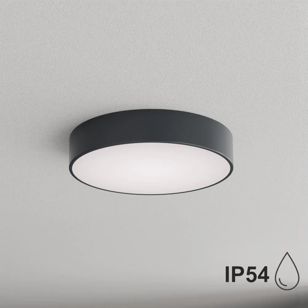 BRILAGI - Koupel. stropní svítidlo CLARE 3xE27/24W/230V pr. 40 cm antracit IP54