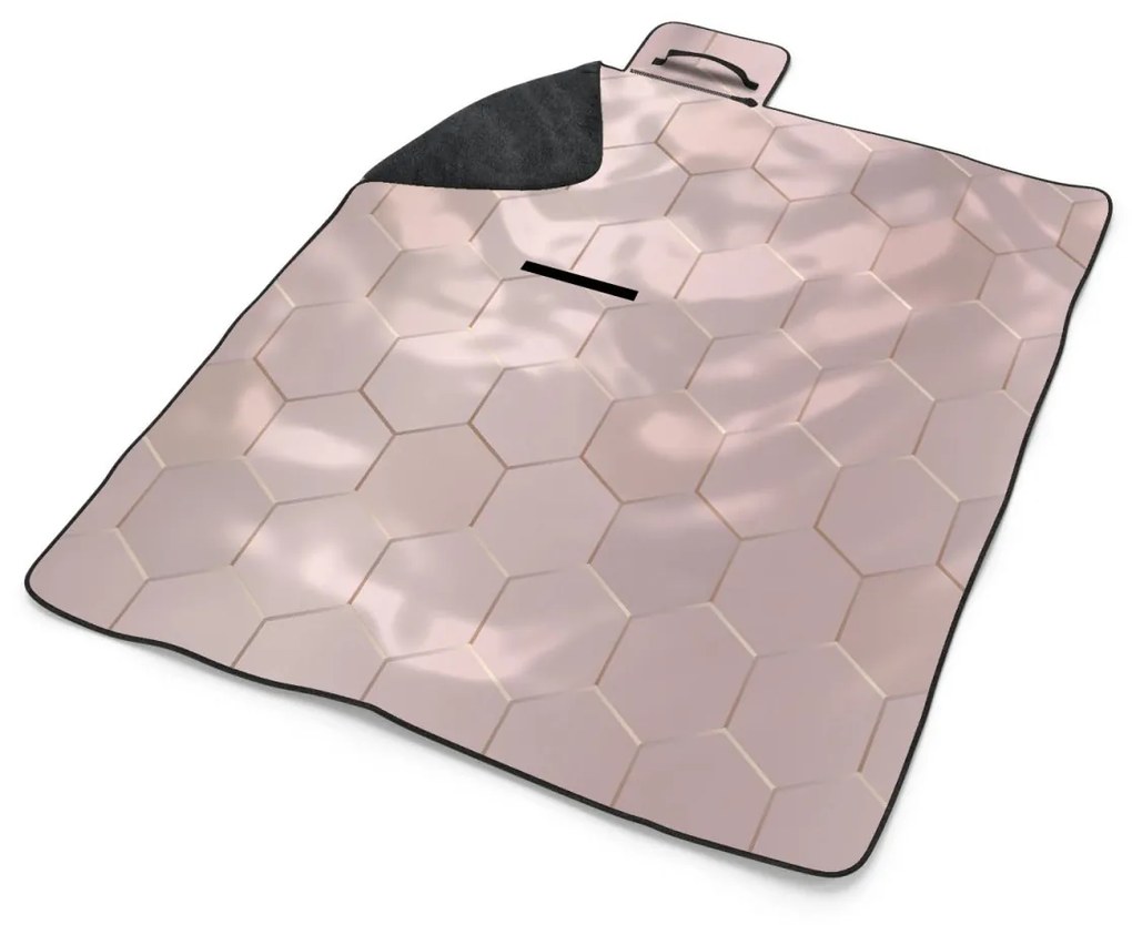 Sablio Plážová deka Rose gold: 200x140 cm
