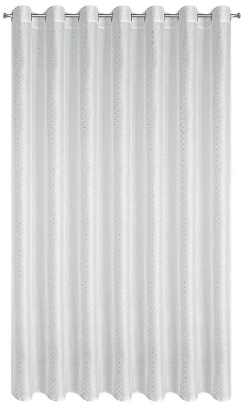 Bílá záclona na kroužcích SIBEL 300x250 cm