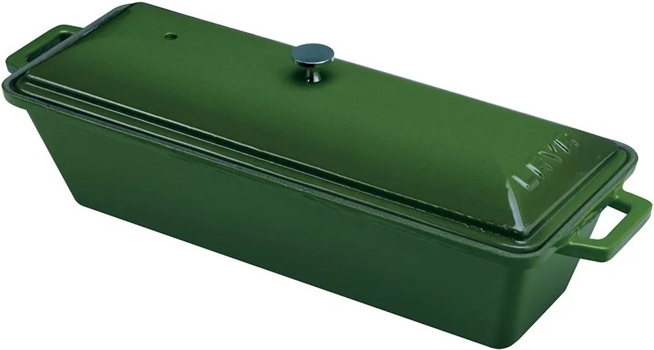 Pekáč terina litinový,26,5x8,5x6 cm zelený, LAVA
