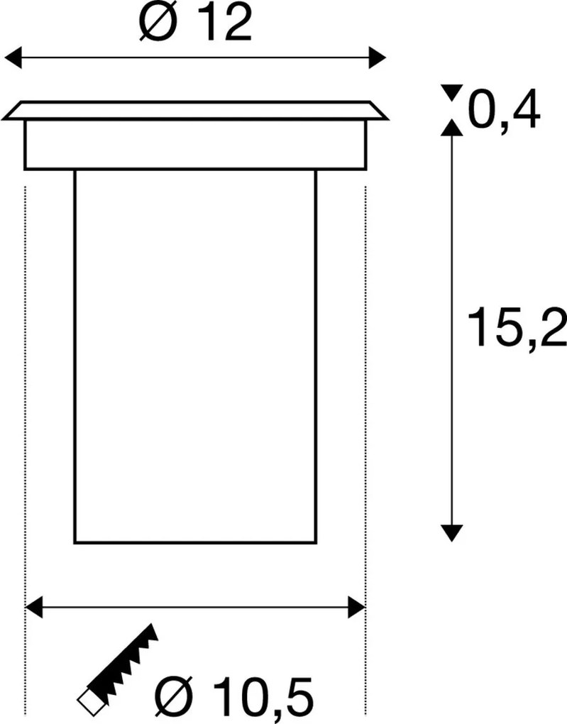 LA 227680 SOLASTO kruhová nerez 230V GU10 6W IP67 - BIG WHITE (SLV)