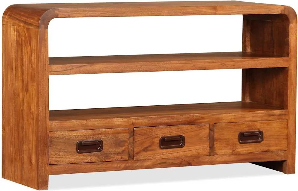 TV skříňka masivní akáciové dřevo 90 x 30 x 55 cm 244681