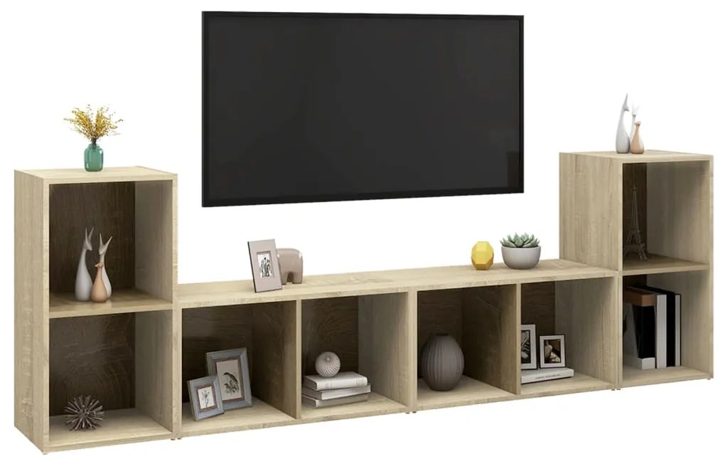 vidaXL Marketos TV skříňky 4 ks dub sonoma 72 x 35 x 36,5 cm kompozitní dřevo