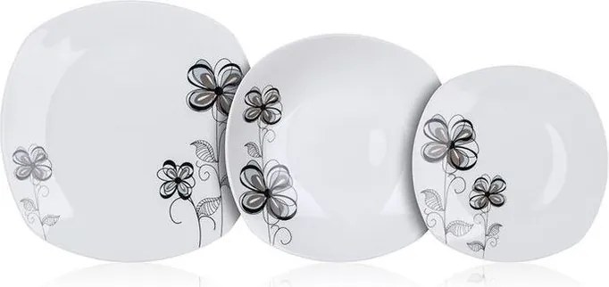 Porcelánová sada talířů FLOREA 18 ks