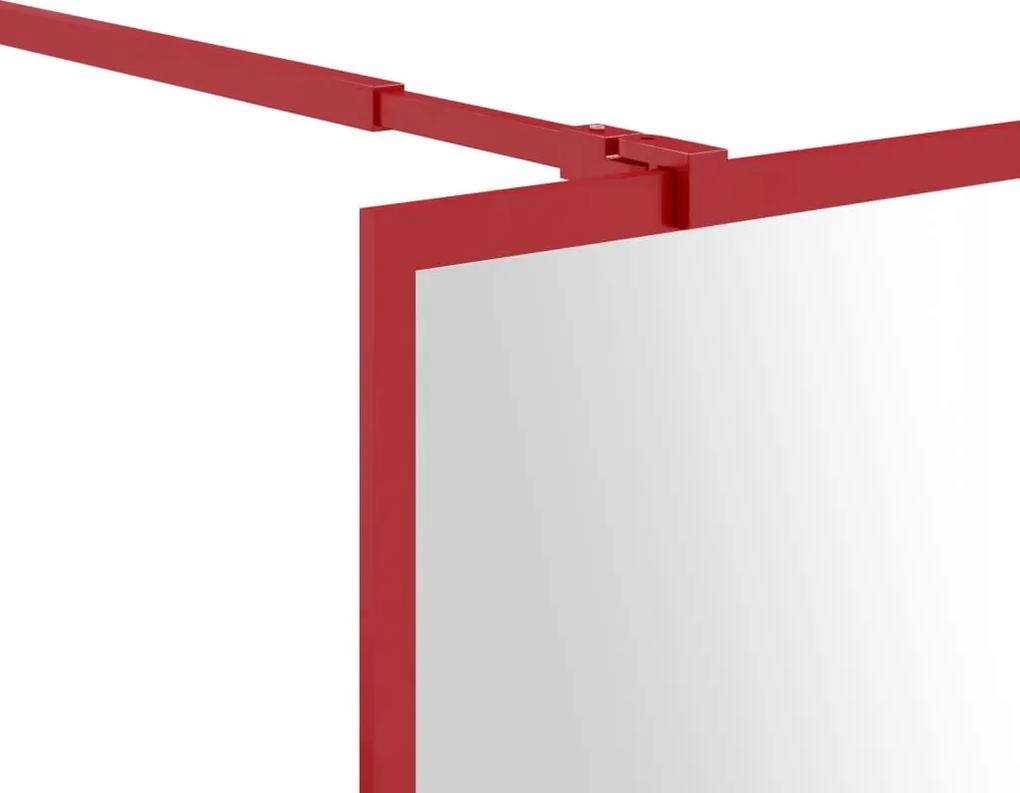 vidaXL Zástěna do průchozí sprchy s tvrzeným sklem 90 x 195 cm [154954] Barva: Červená