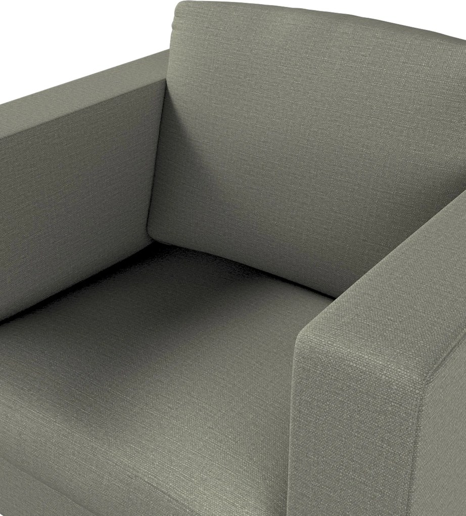 Potah na křesko IKEA Karlanda, krátký barva šedá látka pletený vzor