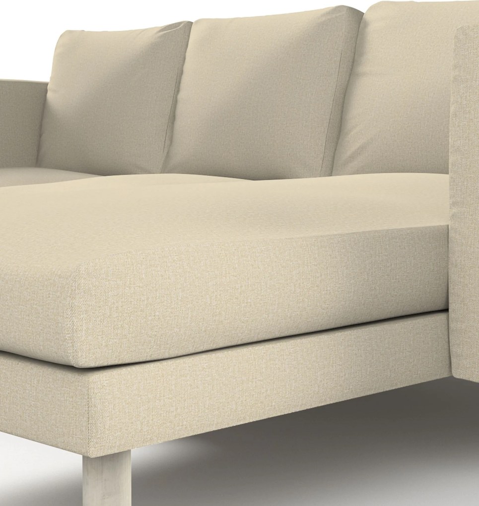 Potah na pohovku IKEA Norsborg 3-místná se šezlongem barva béžová látka pletený vzor