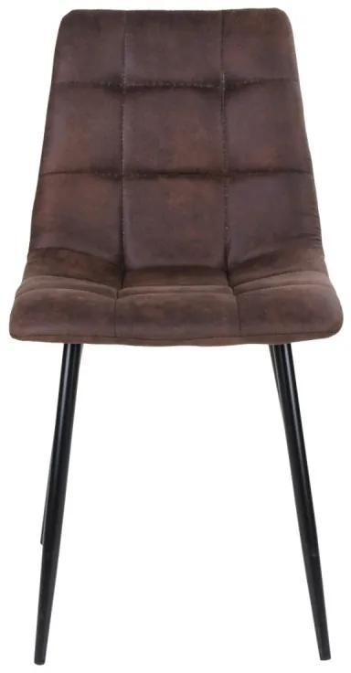 Designová židle Dominik tmavě hnědá
