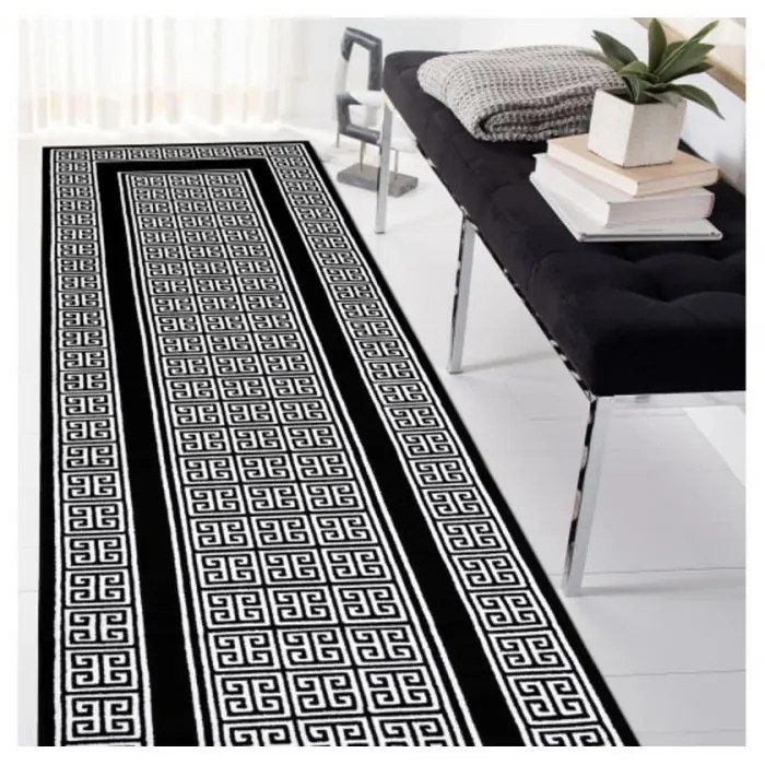 Kusový koberec Alice černý atyp 60x250cm