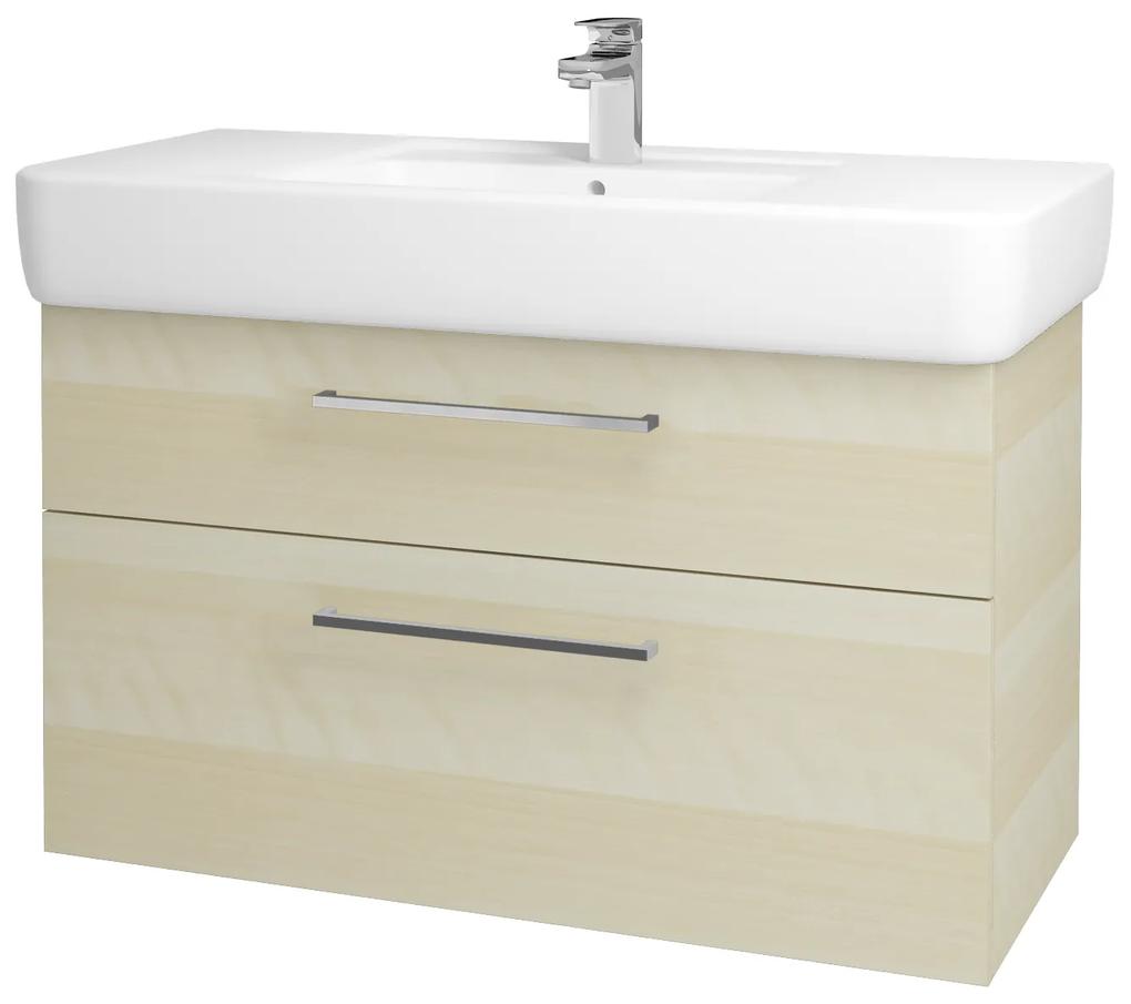 Dřevojas Koupelnová skříň Q MAX SZZ2 100 Varianta: N01 Bílá lesk / Úchytka T02 / IND Individual