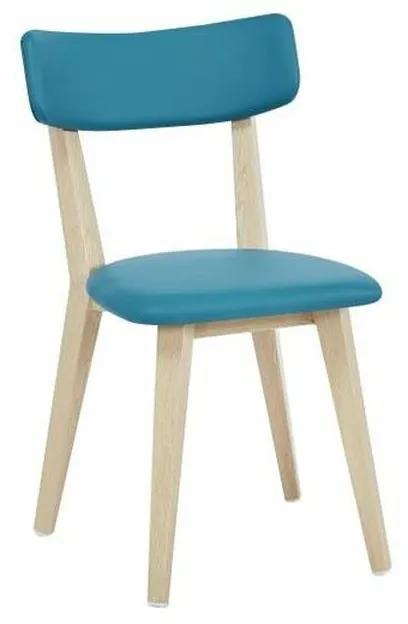 DKD Home Decor Jídelní židle Přírodní, Modrá 51 x 46 x 76 cm
