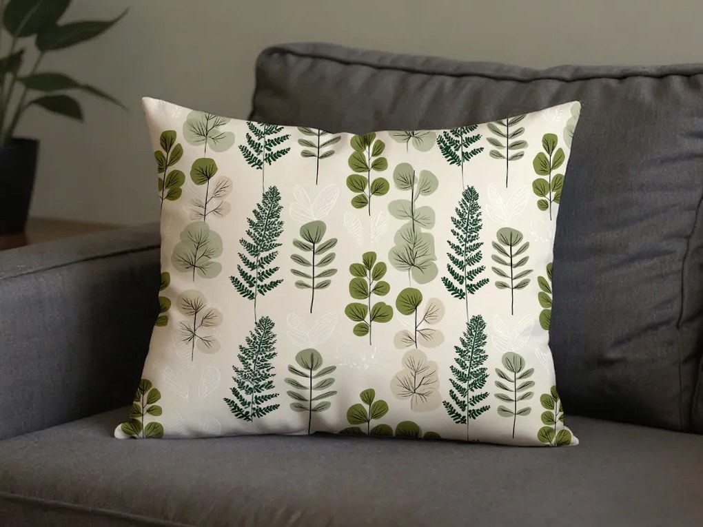 Povlak na polštář z mikrovlákna SCANDI NATURE 50x70 cm, zelený