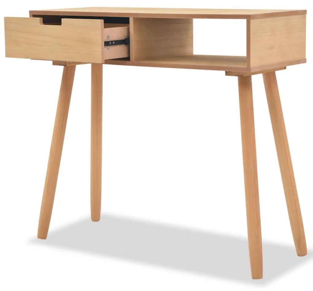 vidaXL Odkládací stolek masivní borovice hnědý 80 x 30 x 72 cm