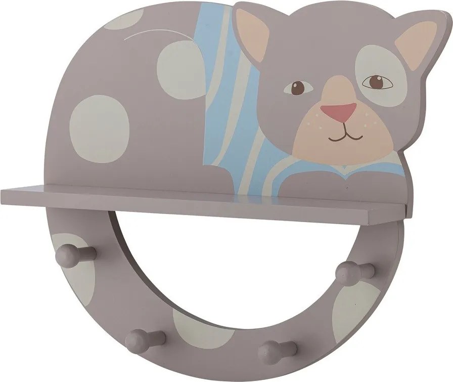 Šedý nástěnný dětský věšák 36x31 cm Mille – Bloomingville Mini