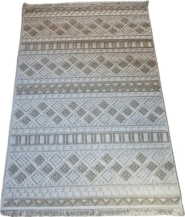 HU Moderní béžový koberec Boho 086-B Rozměr: 60x100 cm