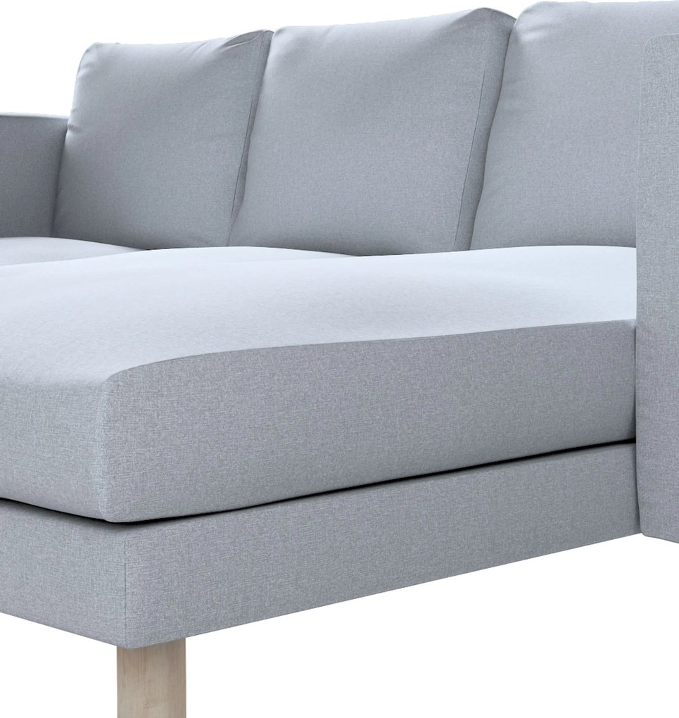 Potah na pohovku IKEA Norsborg 3-místná se šezlongem barva modrá látka pletený vzor