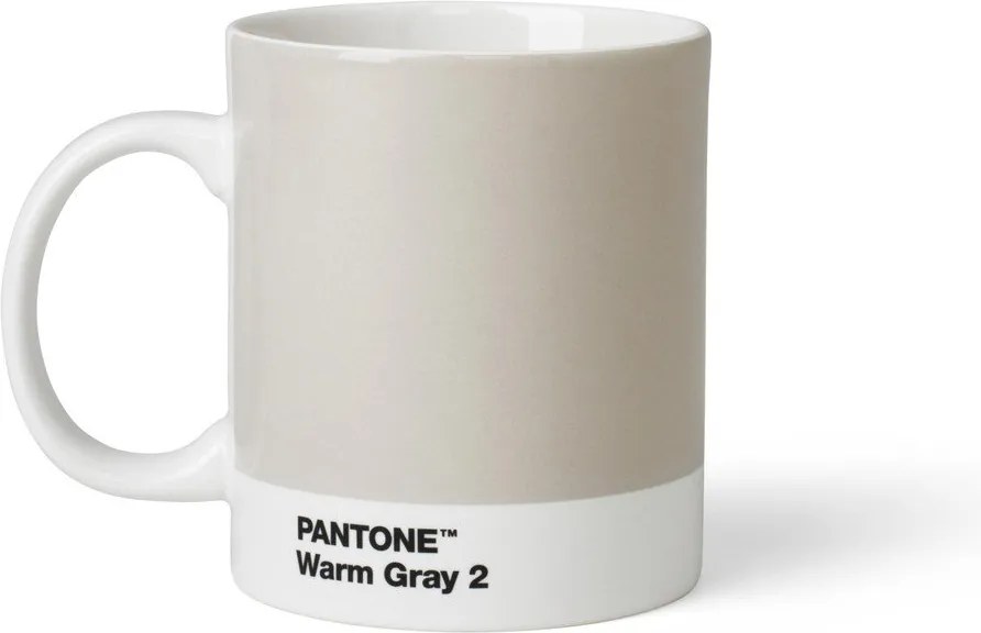 Světle šedý porcelánový hrnek 375 ml Warm Gray 2 – Pantone